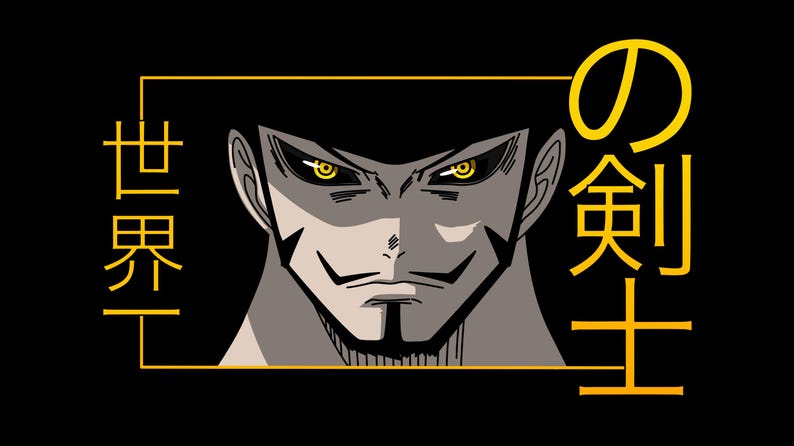 Anime One Piece Premium Design Mihawk PNG, Vector - Etsy