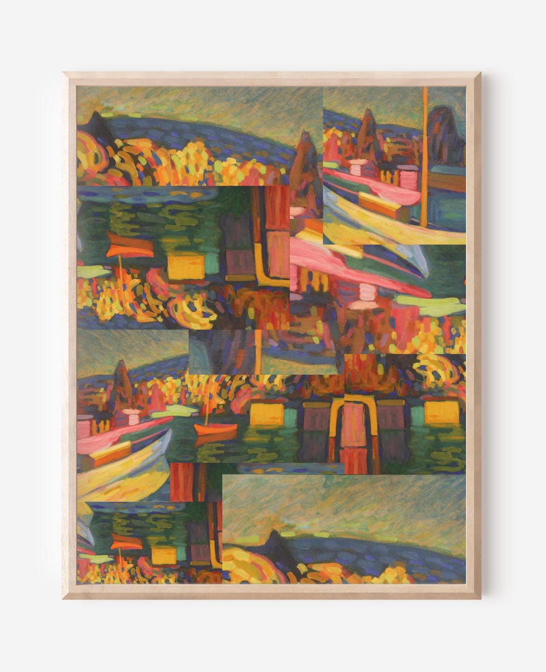 Abstract Expressionism Wall Art,expressionist Modern Aesthetic,vibrant ...