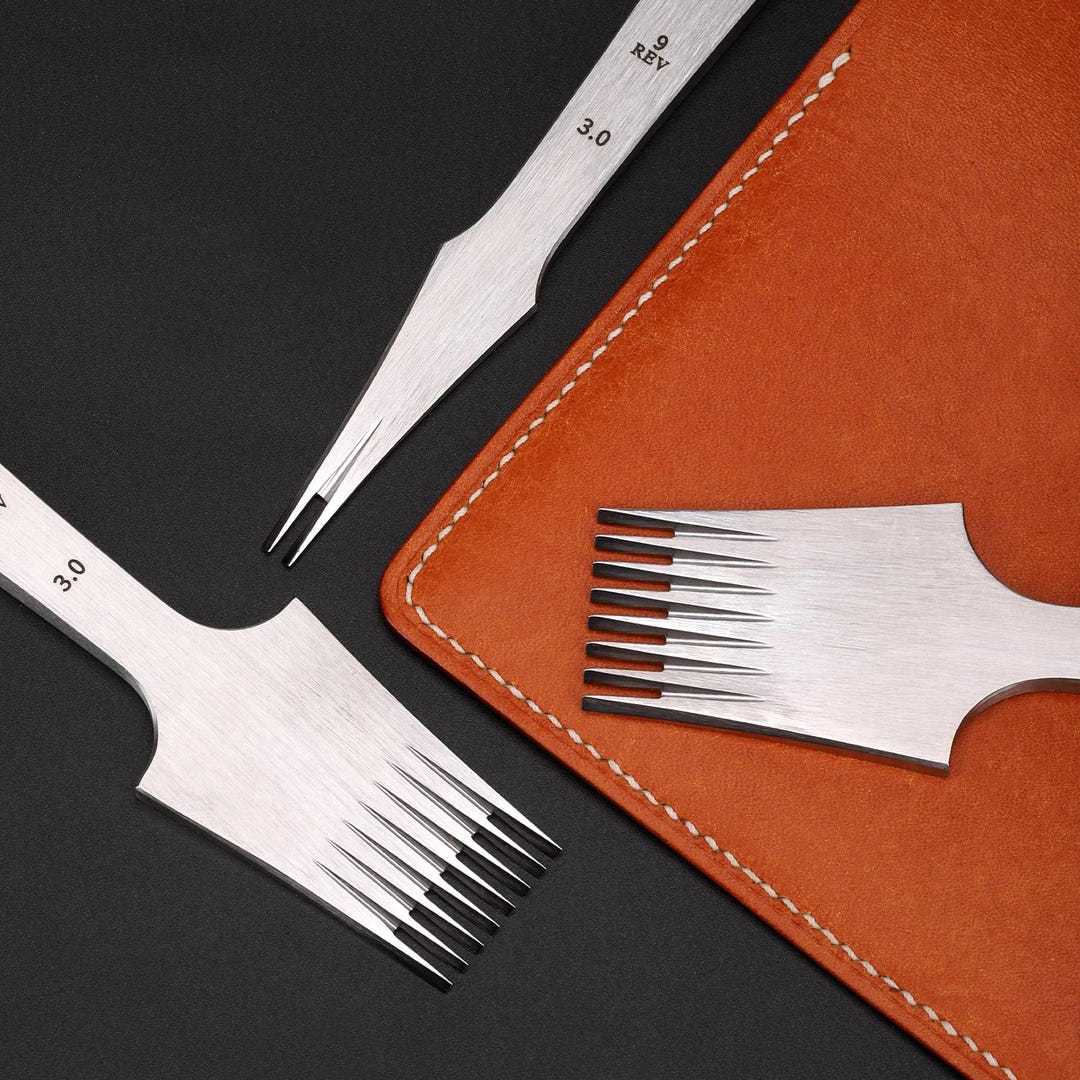 3nd Leather Chisel Punch French Style Flat Pricking Iron Stitching ...