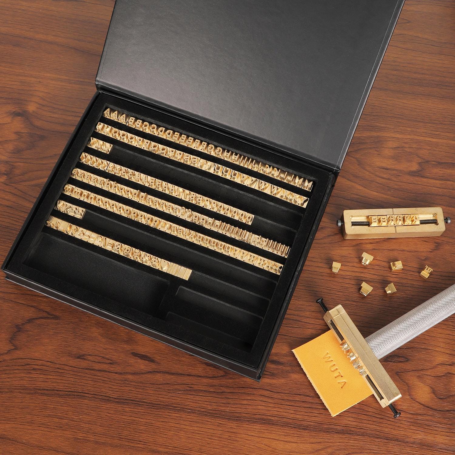 Custom Fonts Copper Brass Stamping Set Essential Letters Numbers ...