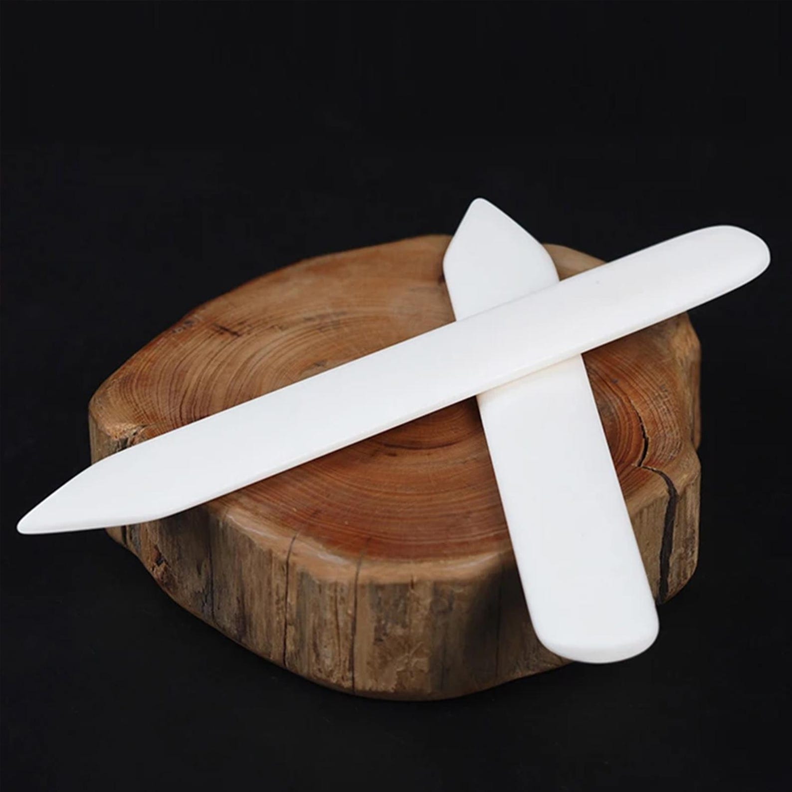 2PCS Premium Bone Folder Tool Leather Creaser Book Folding Paper ...