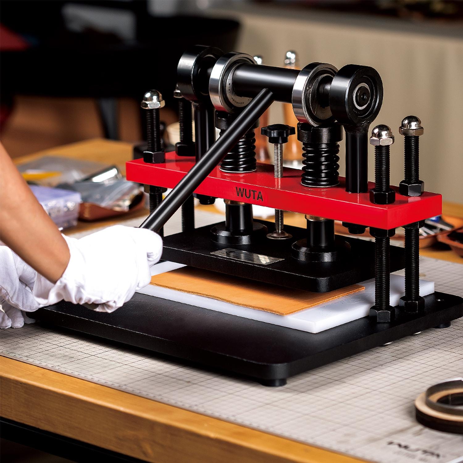 Pro Leather Cutting Machine Manual Die Cutting Machine Hand Pressing ...
