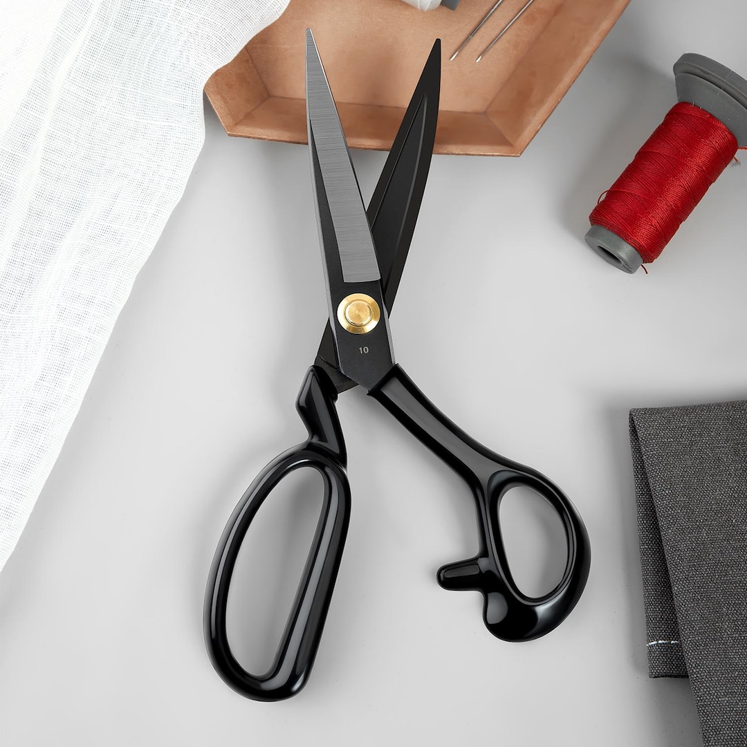 Professional Scissors Extreme Sharpness Cutting Leather Fabric Heavy ...