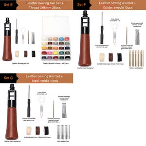 Leather Sewing Awl Hand Stitcher DIY Speedy Stitching Tools Crochet ...