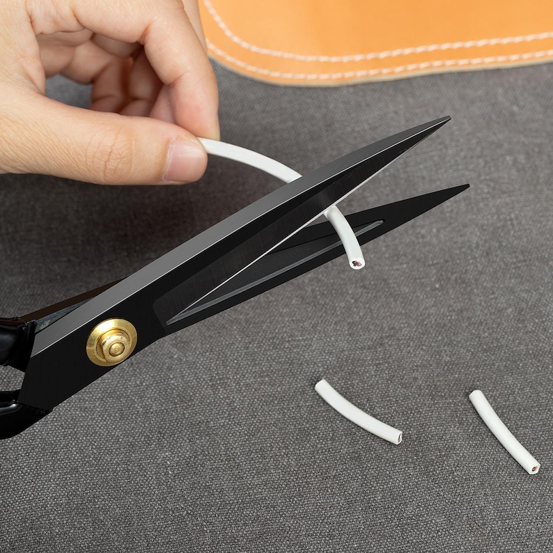 Professional Scissors Extreme Sharpness Cutting Leather Fabric Heavy ...