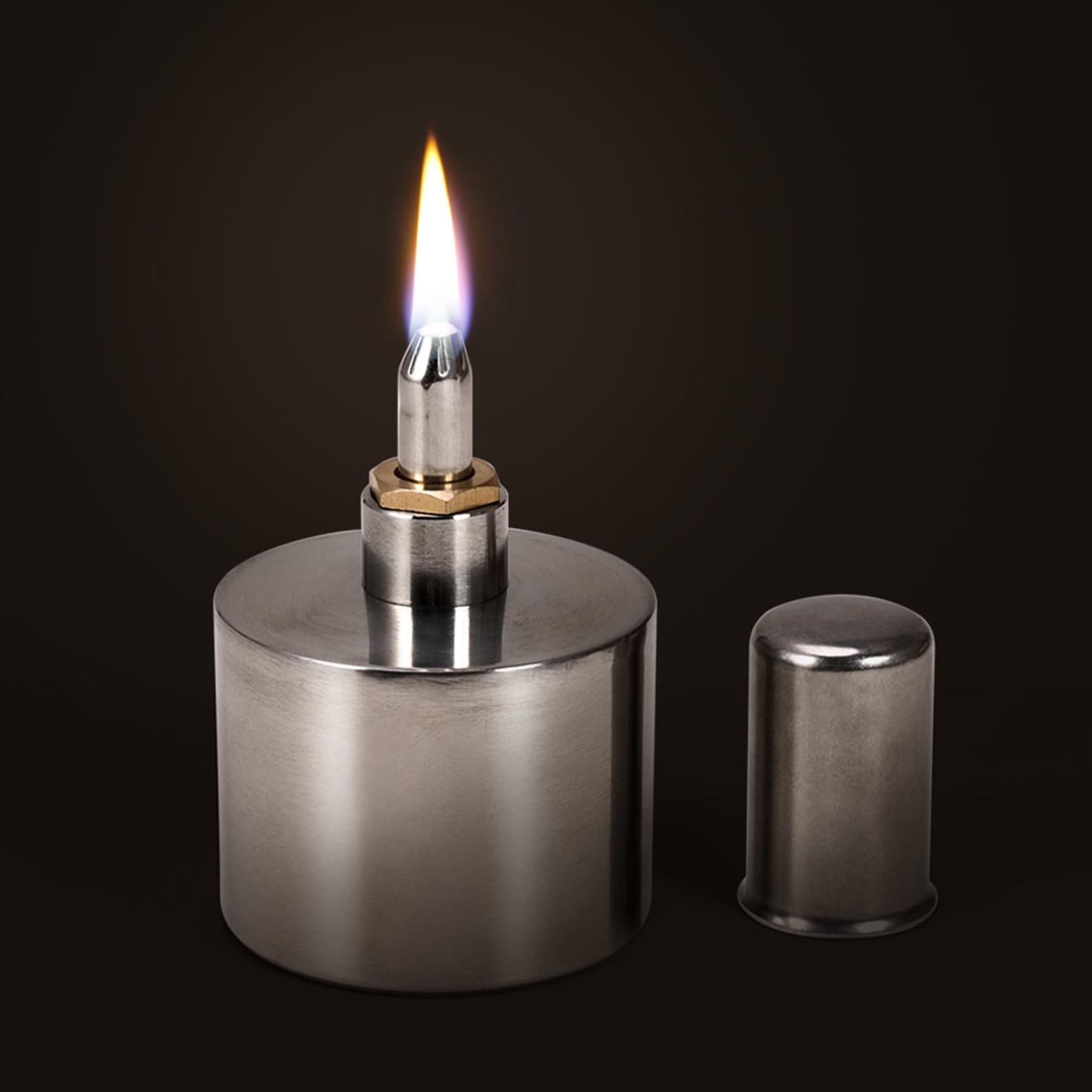 Alcohol Lamp 200ml Stainless Steel+brass Burner Heating Lamp Sealing ...