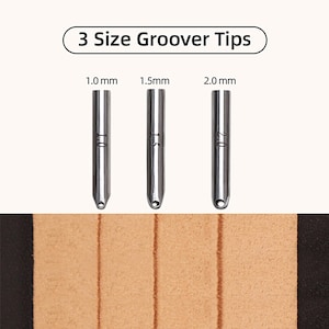 M390 Steel Head Leather Groover Tool Advanced Vegetable Tanned Edge ...