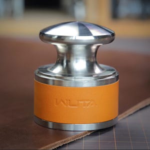 960g Heavy Leather Hand Pressed Stainless Brass Leatherweight ...