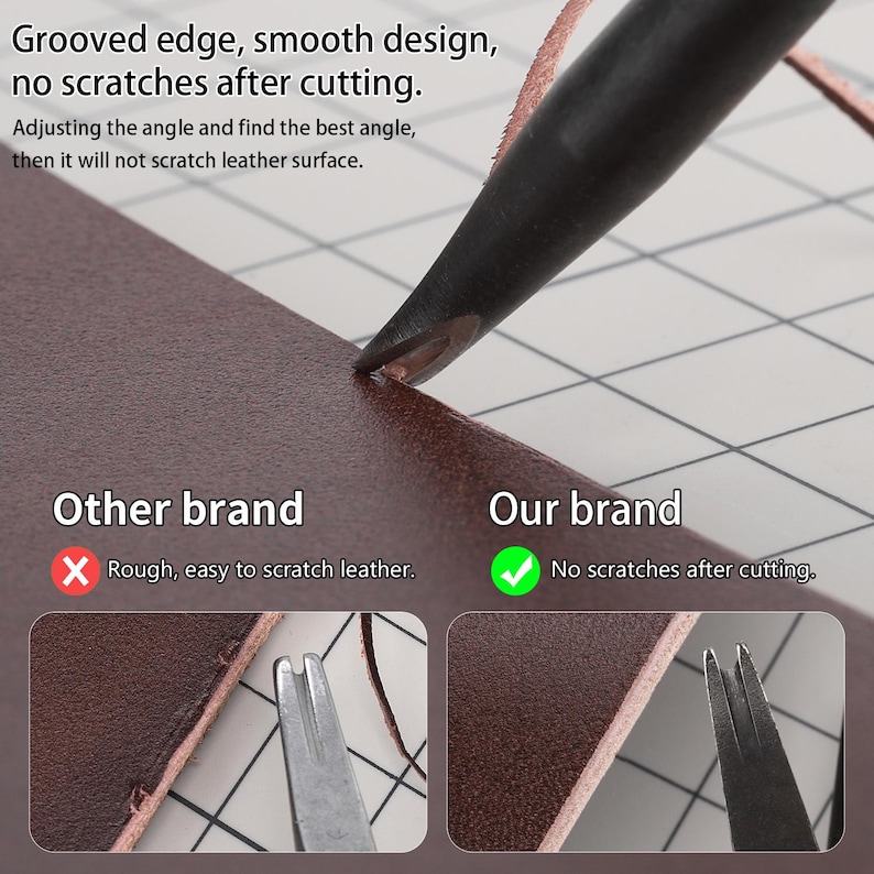 Sharp Leather Edge Beveler French Edge Skiving Polishing Tool Belt ...