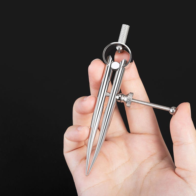 Adjustable Leather Compass Precision Scratch Compass Wing Divider ...
