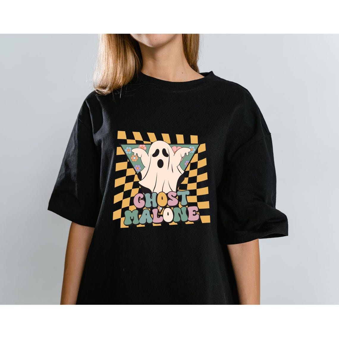 Spooky Retro Ghost Malone PNG, Halloween Ghost Malone Sublimation ...