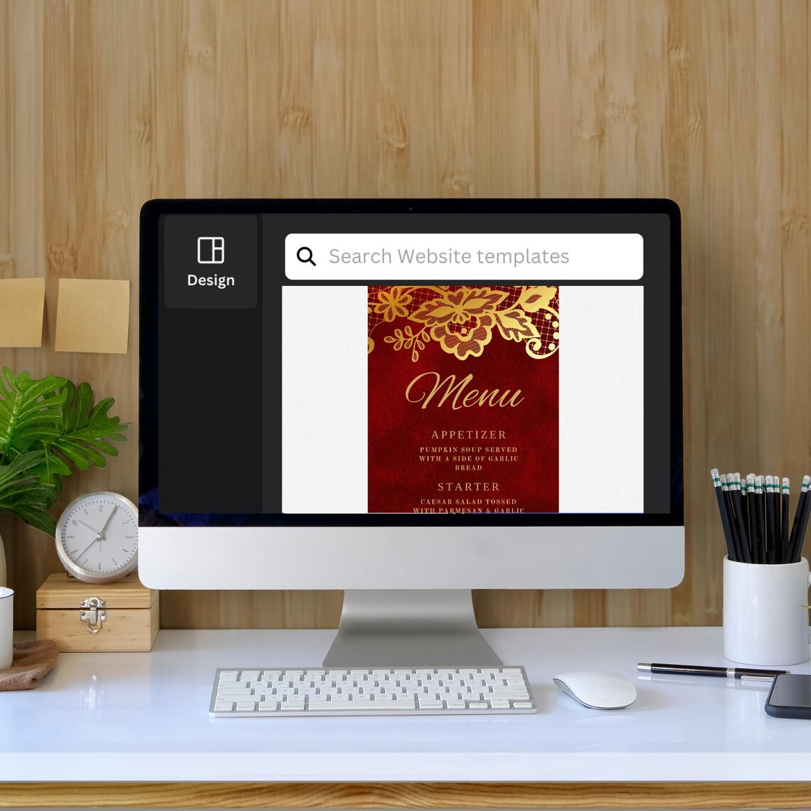 Editable Classy Red Velvet Wedding Menu Card, Velvet Wedding Menu ...