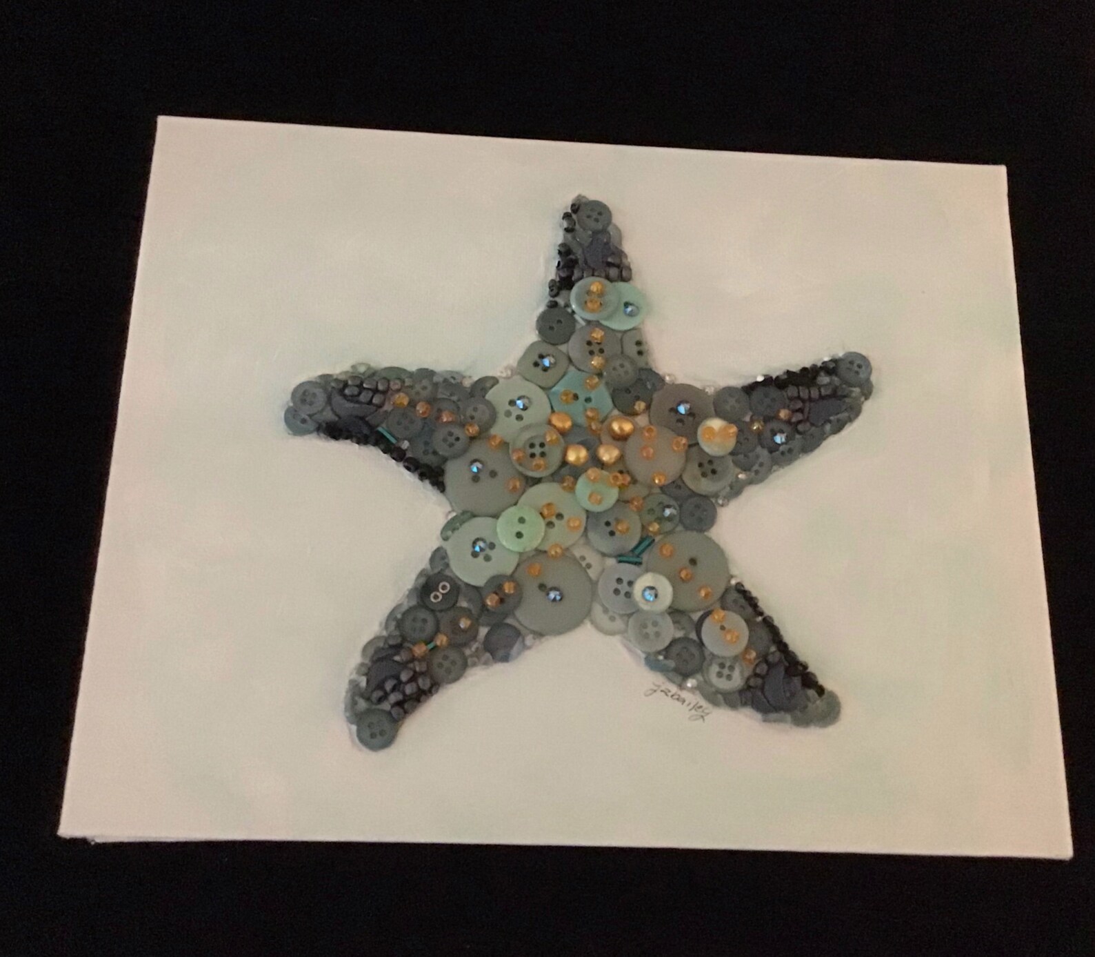 Star Fish Button”painting for the Beach Lover - Etsy