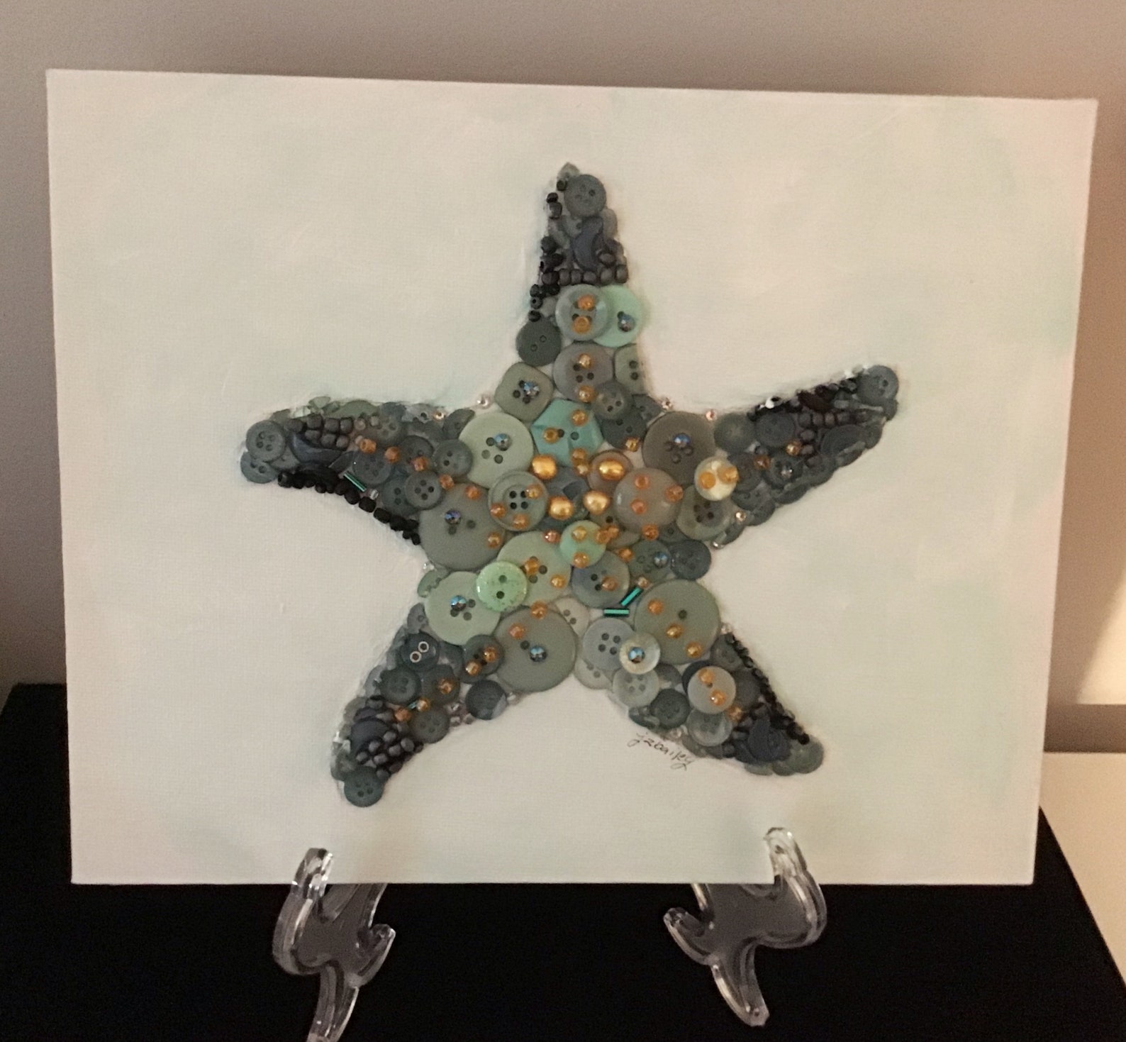 Star Fish Button”painting for the Beach Lover - Etsy