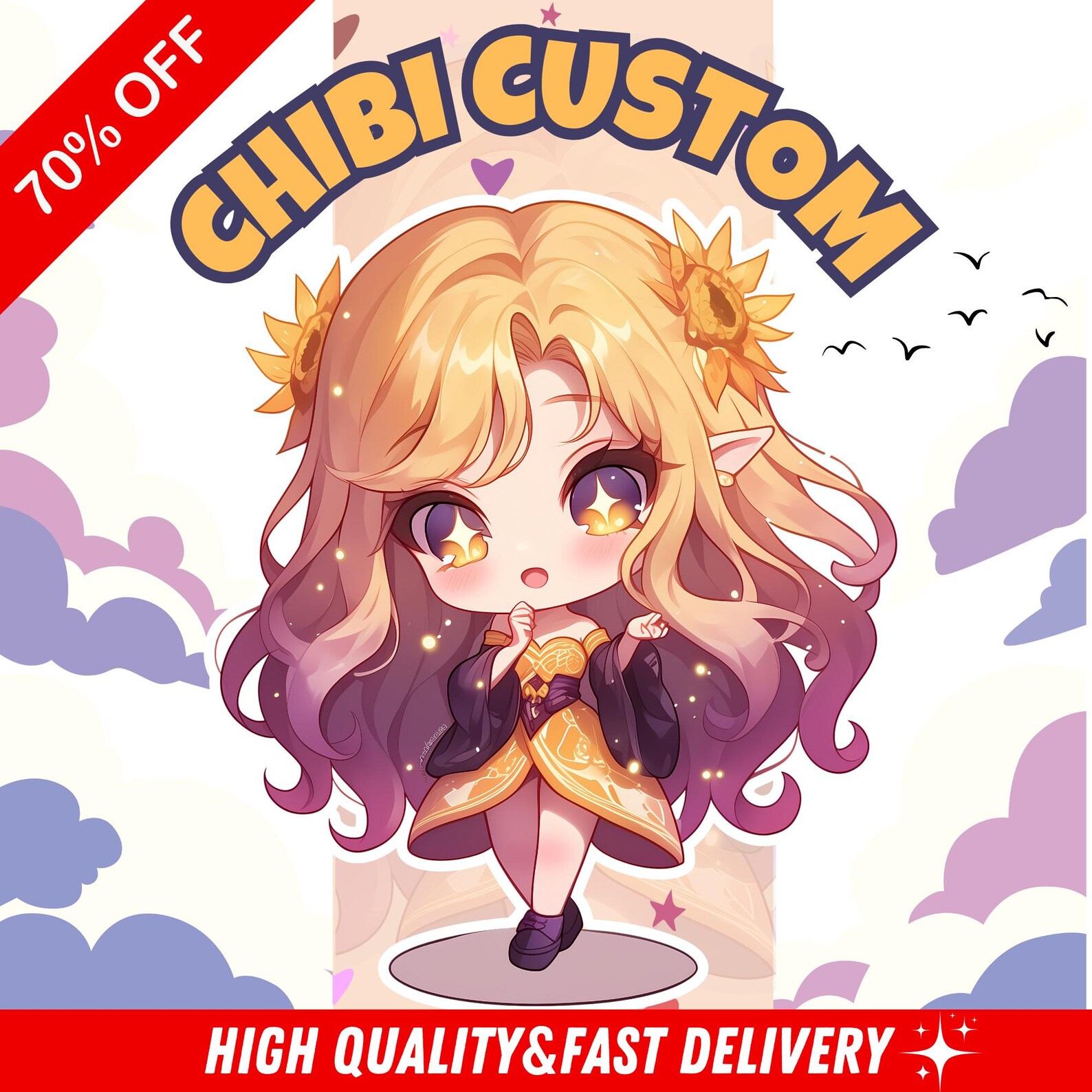 Custom Chibi Character Custom Chibi Chibi Art Custom Chibi Commision ...