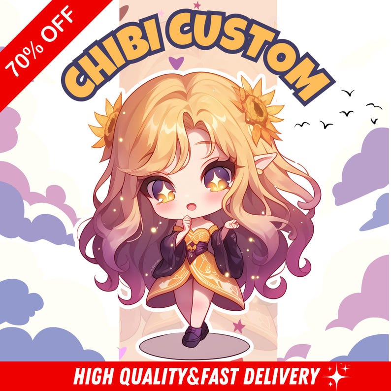 Custom Chibi Character Custom Chibi Chibi Art Custom Chibi Commision ...