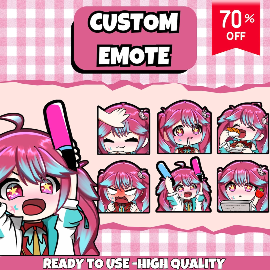Custom Emotes Animated Emotes Twitch Emote for Streamer Animal Emotes ...