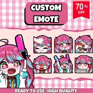 Custom Emotes Animated Emotes Twitch Emote for Streamer Animal Emotes ...