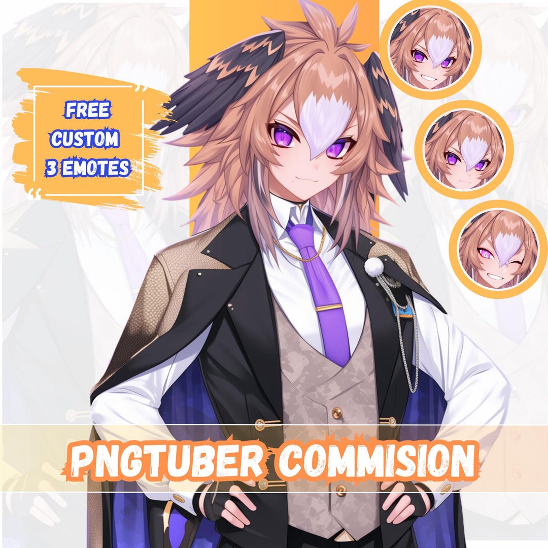 Custom Pngtuber Pngtuber Pngtuber Character Pngtuber Design Live2d ...