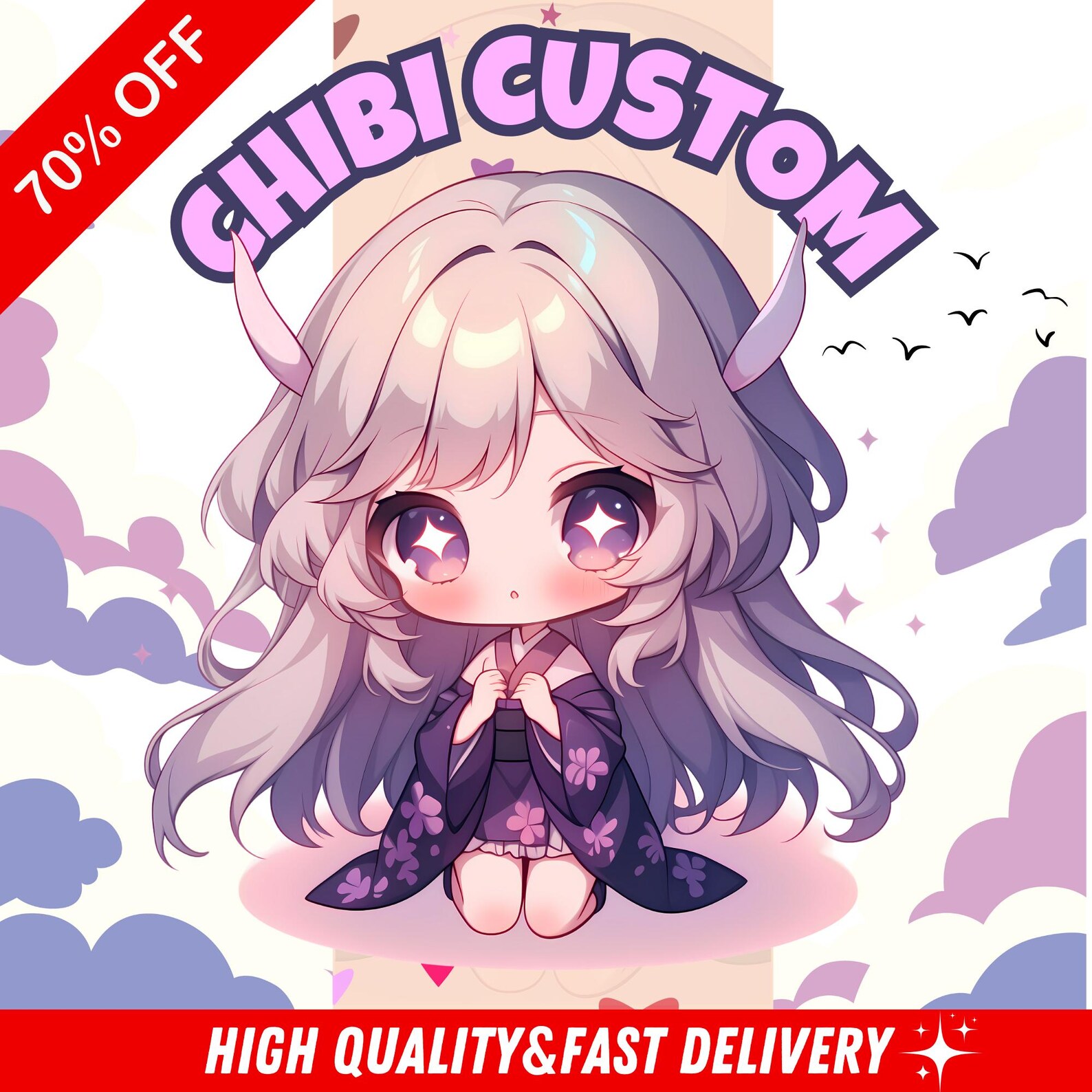 Custom Chibi Character Custom Chibi Chibi Art Custom Chibi Commision ...
