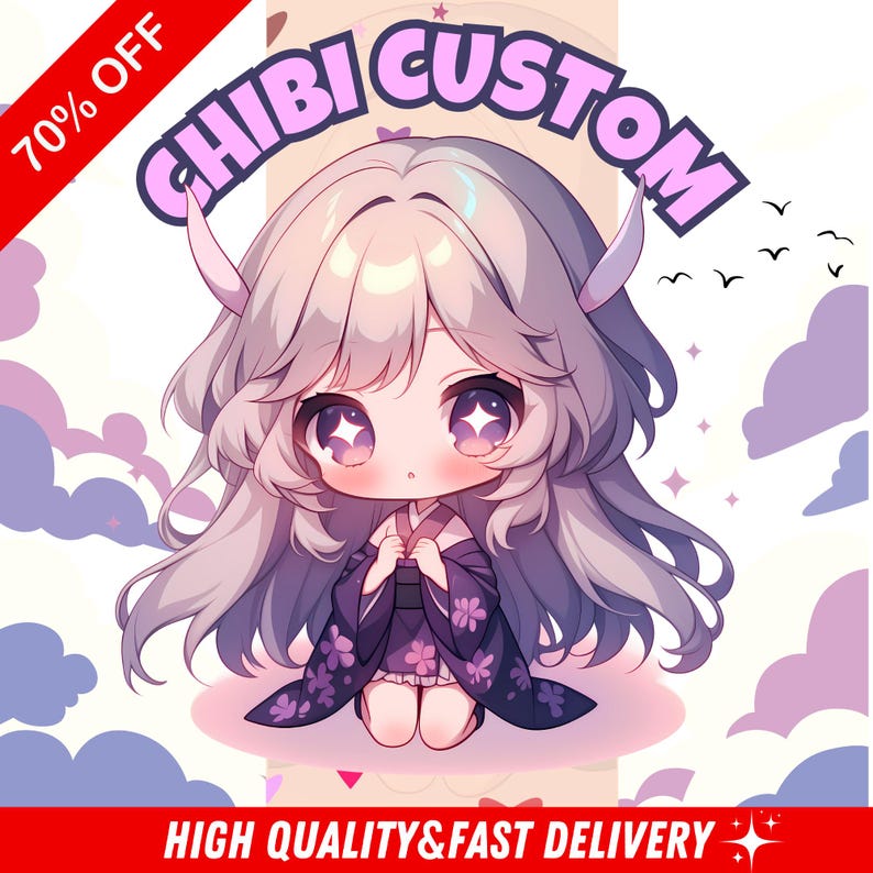 Custom Chibi Character Custom Chibi Chibi Art Custom Chibi Commision ...