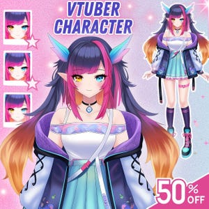 Custom Model Vtuber for Commercial Use, Vtuber, Vtuber Model, Vtuber ...