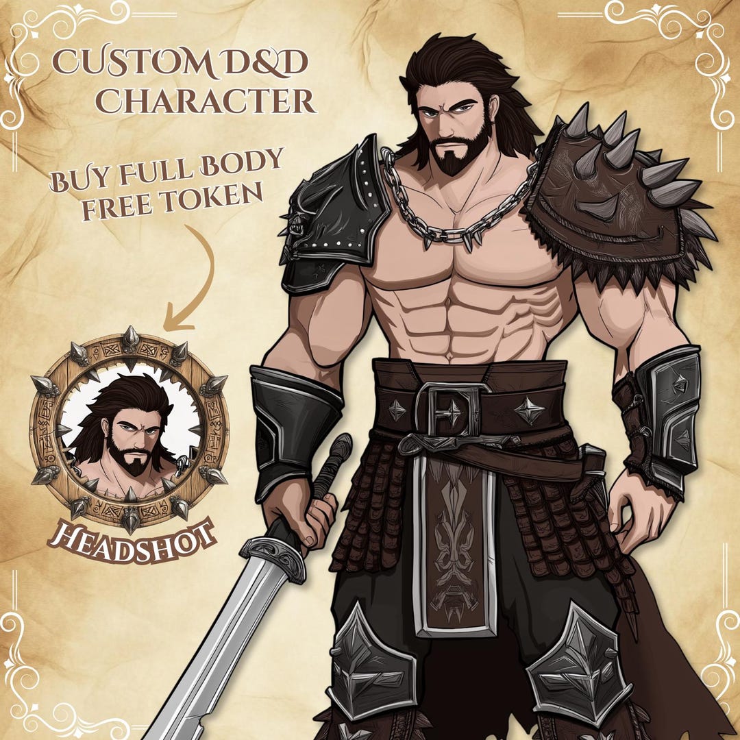 Dnd Character Commission | Custom Fantasy Art Portrait | Personalized ...
