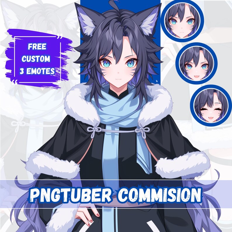 Custom Pngtuber for Streaming L Pngtuber Model Veadotube Model Cute PNG Tuber Model Vtuber Model ...