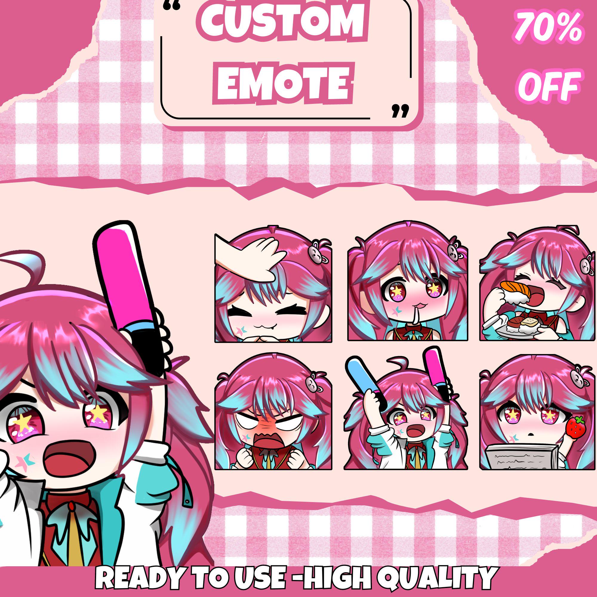 Custom Emotes | Twitch Emote for Streamer | Animated Emotes | Sticker ...