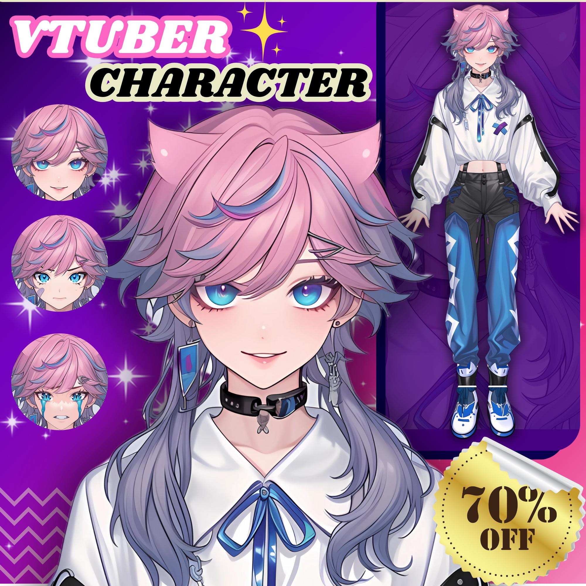 Modelo VTUBER PERSONALIZADO para uso comercial, Vtuber, modelo Vtuber ...