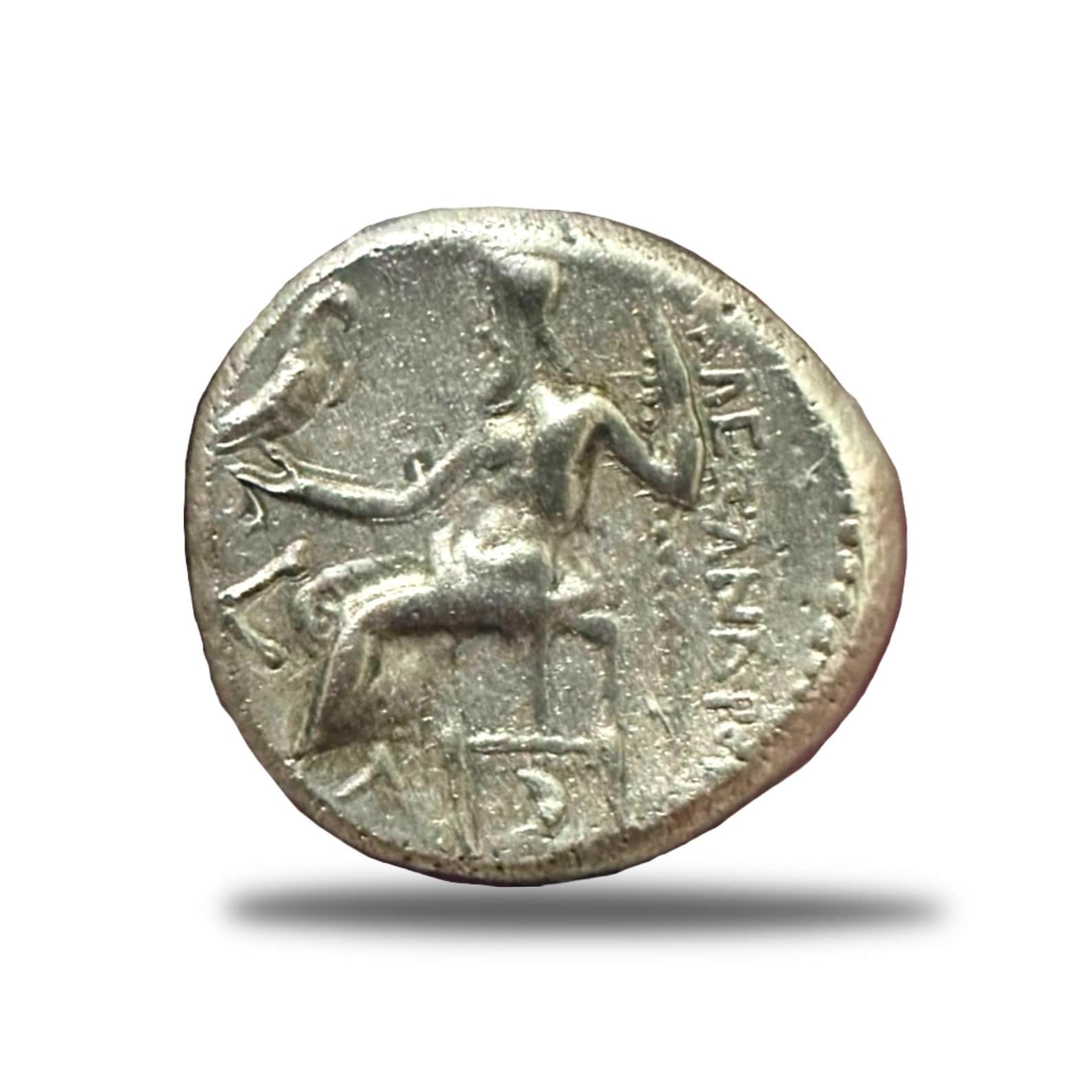 Alexander the Great Hercules Ancient Greek Hand-struck Solid Silver ...