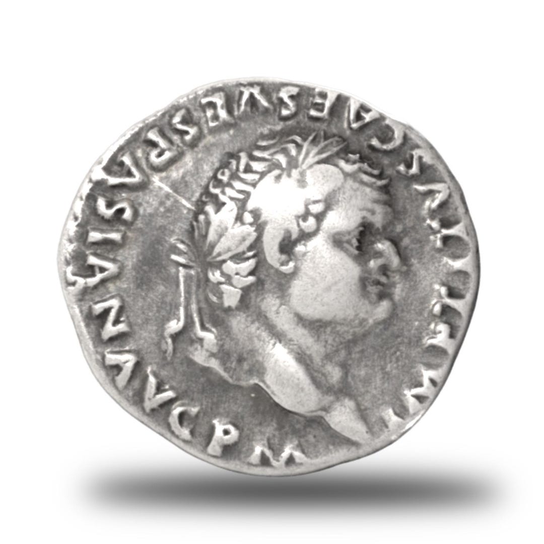 Roman Imperial Hand Struck Denarius of Emperor Titus Silver 79 AD Coin ...