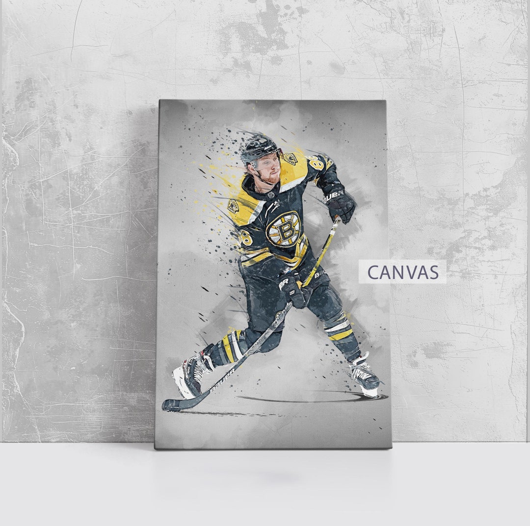 David Pastrnak Poster Boston Bruins Wall Art Print Hockey Framed Canvas ...