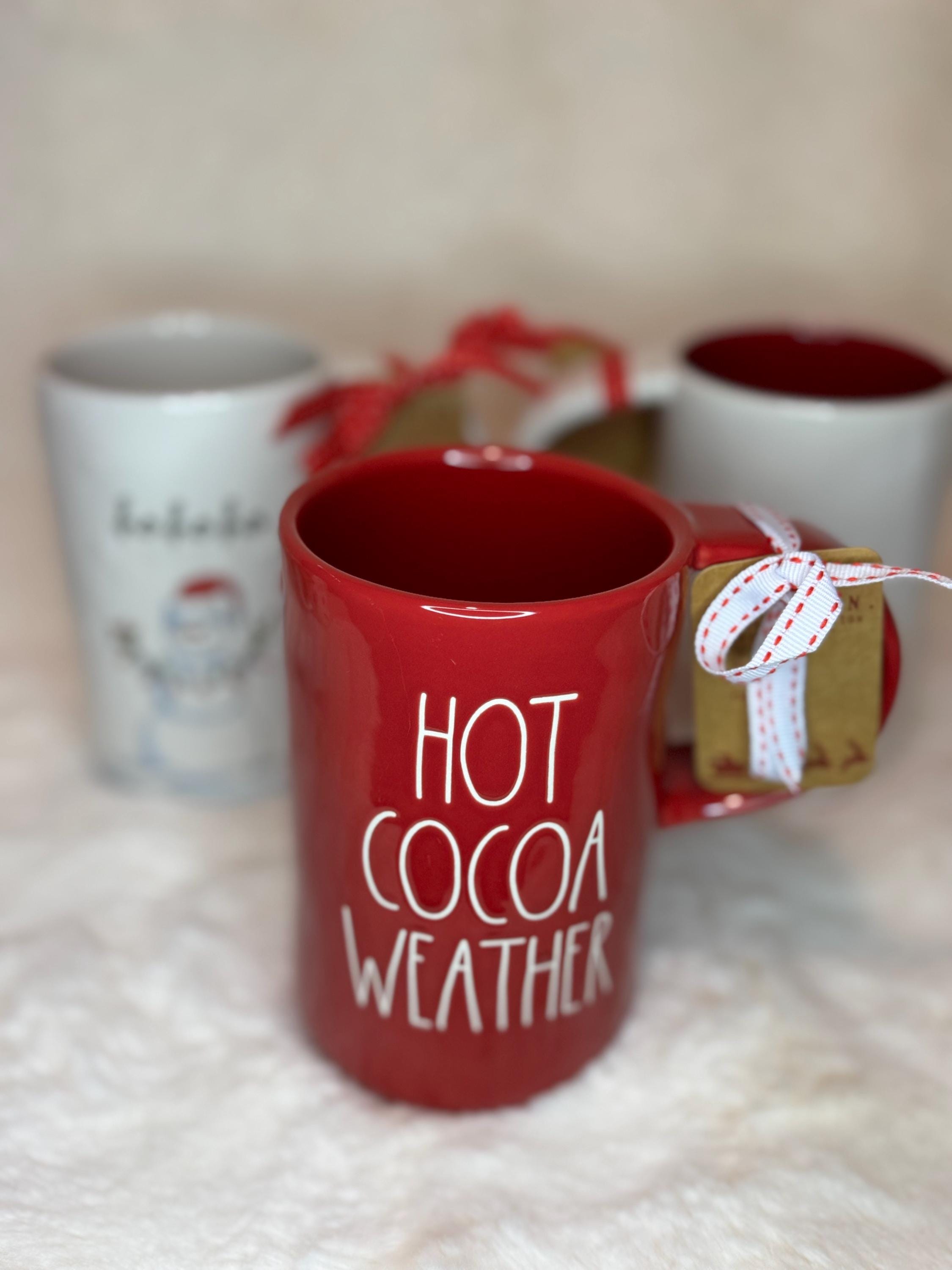 Rae Dunn Christmas Mug: "hot Cocoa Weather" & Snowman Design - Etsy
