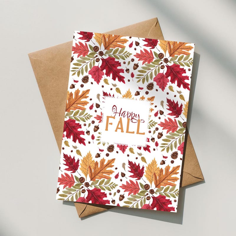 Fall Greeting Card - Etsy