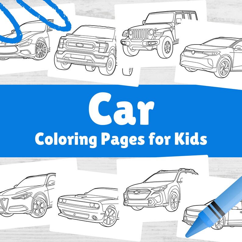 Printable Car Coloring Pages for Kids | Fun Car Coloring Sheets for ...