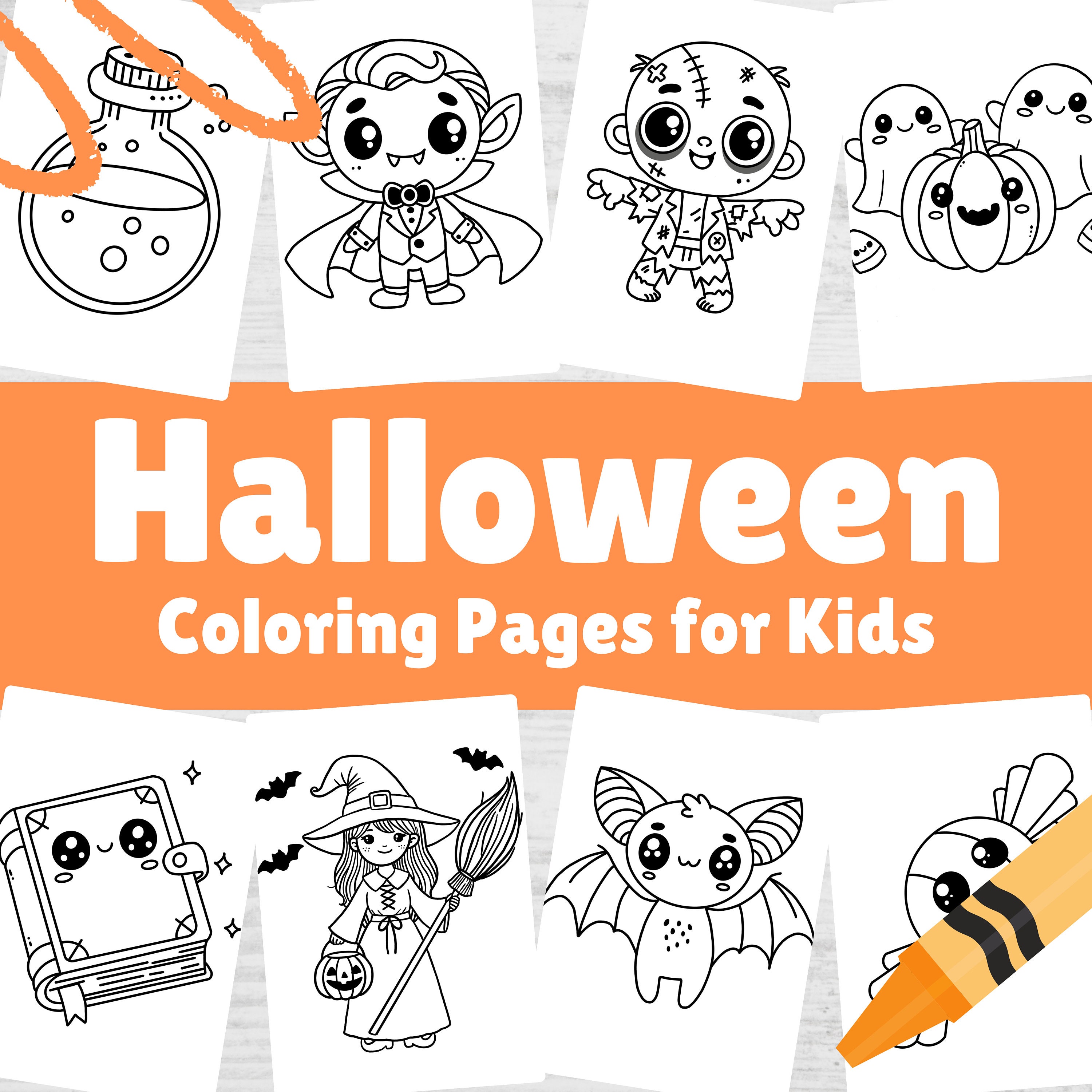 Fun Halloween Coloring Pages for Kids | Printable Halloween Activities ...
