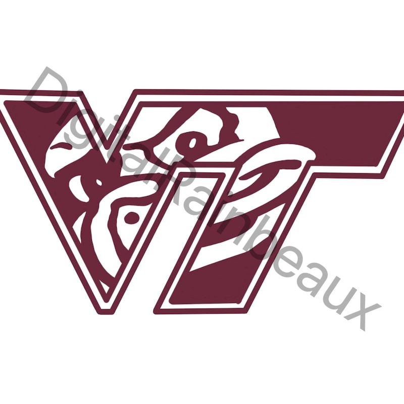 Virginia Tech Kids Art - Etsy UK