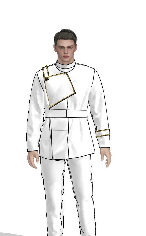 Captain Kirk Uniform Jacket and Belt Digital Pattern Sizes 40-48 - Etsy
