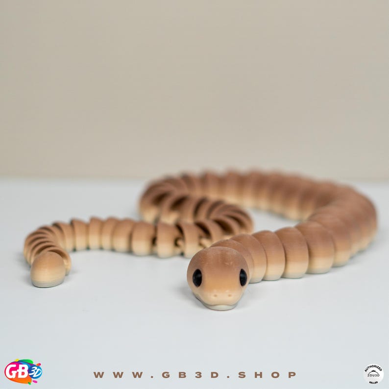 Rock Snake - 3D Printed Articulating Fidget Toys - Etsy