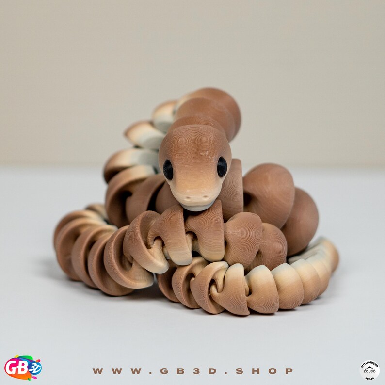 Rock Snake - 3D Printed Articulating Fidget Toys - Etsy
