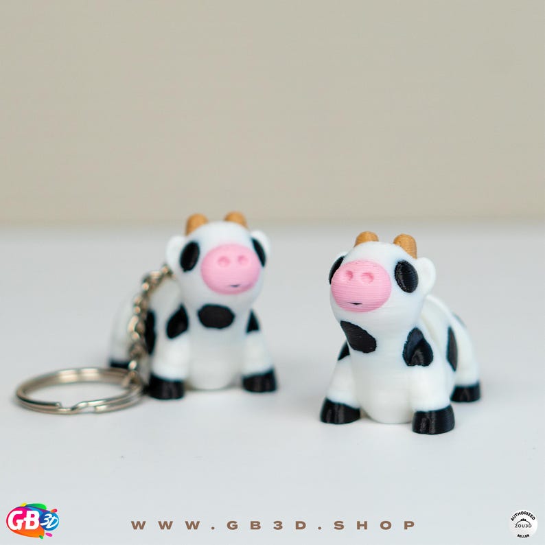 Baby Cow - 3D Printed Keychain and Cute Fidget Toys - Etsy