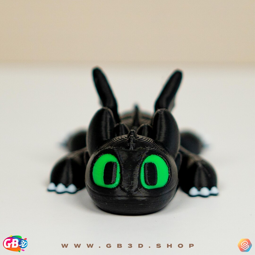 Toothless 3D Printed Cute Fidget Toys - Etsy