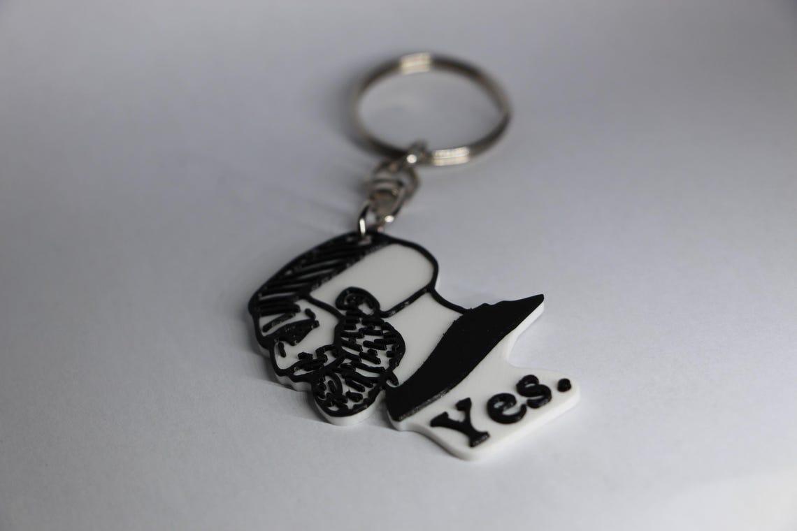 Yes Chad Meme Keychain - Etsy