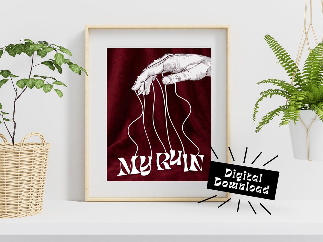 My Ruin A Dance Macabre Quote Romantasy Poster Gifts Wall Art Book ...