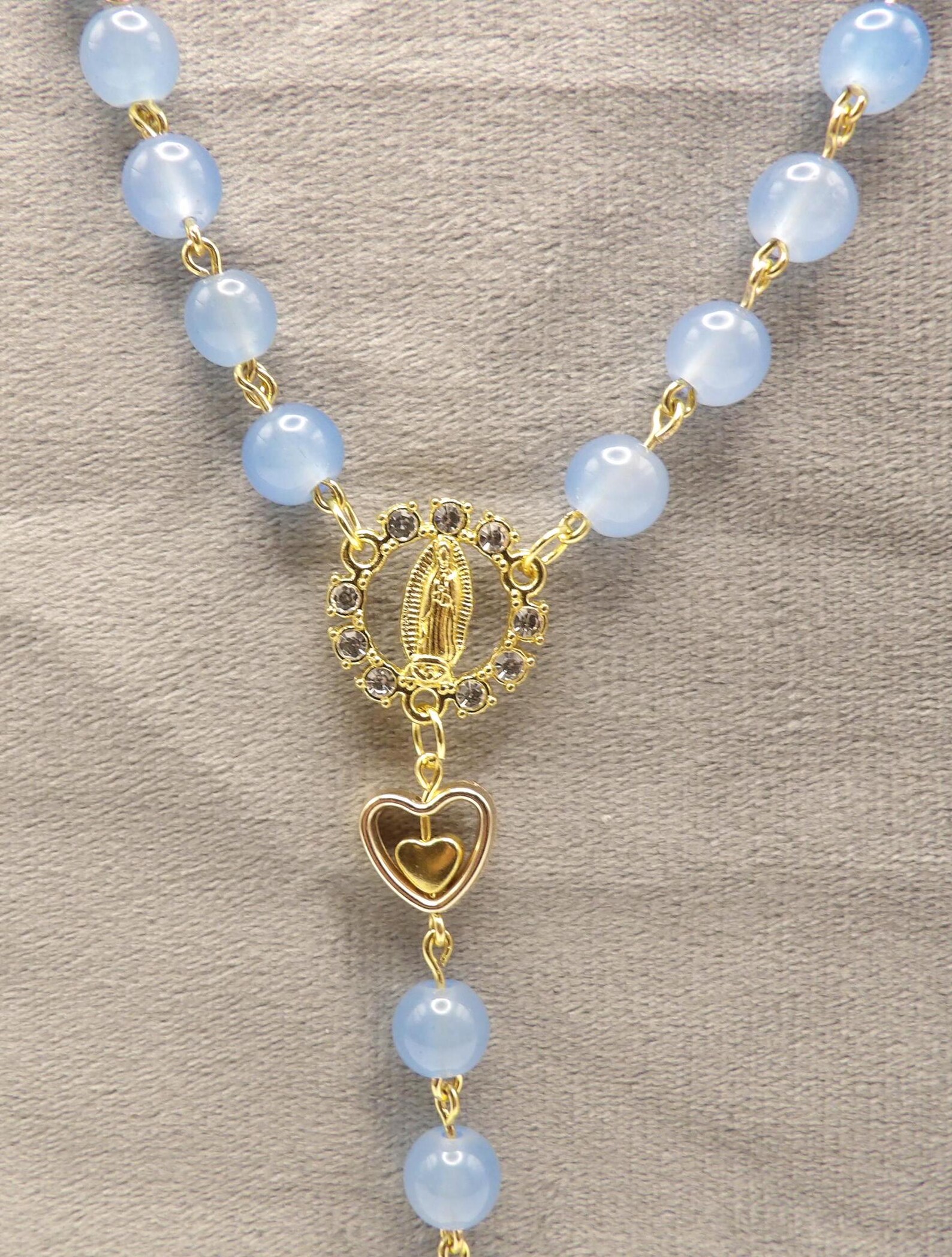 My Blue Heart Rosary - Etsy