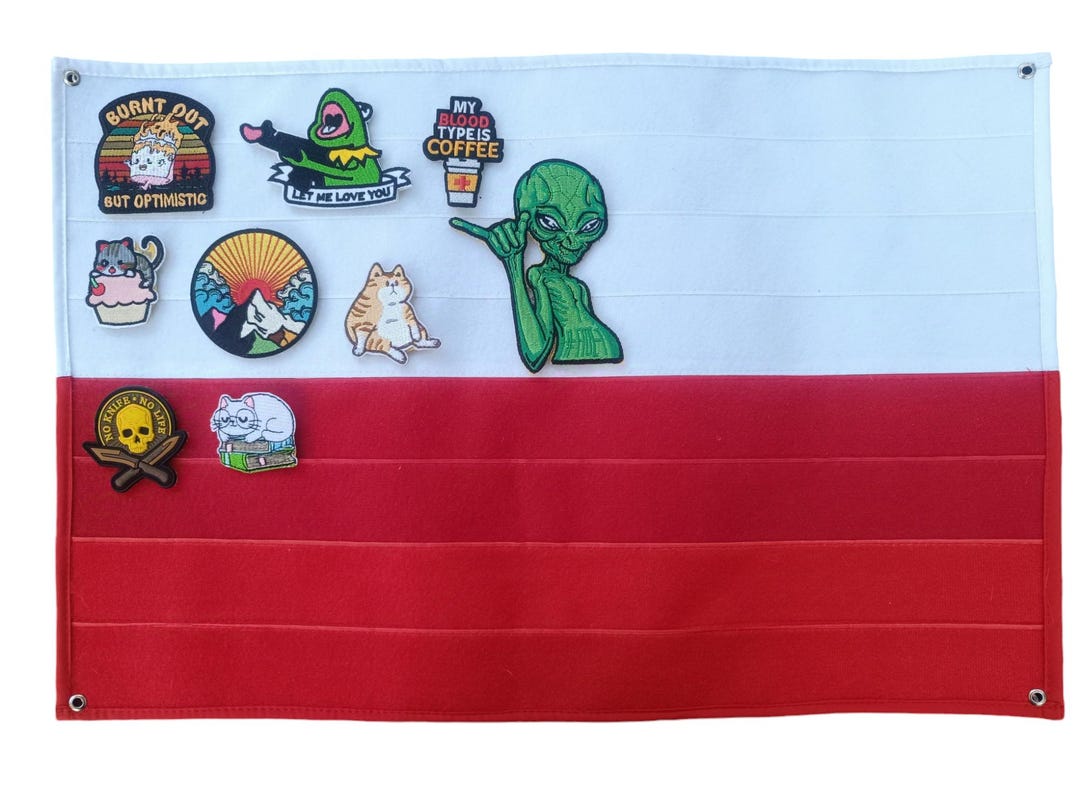 Wall Display for Velcro Patches. - Etsy