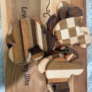 Hand-crafted Disney-inspired Butcher Block Coasters - Etsy