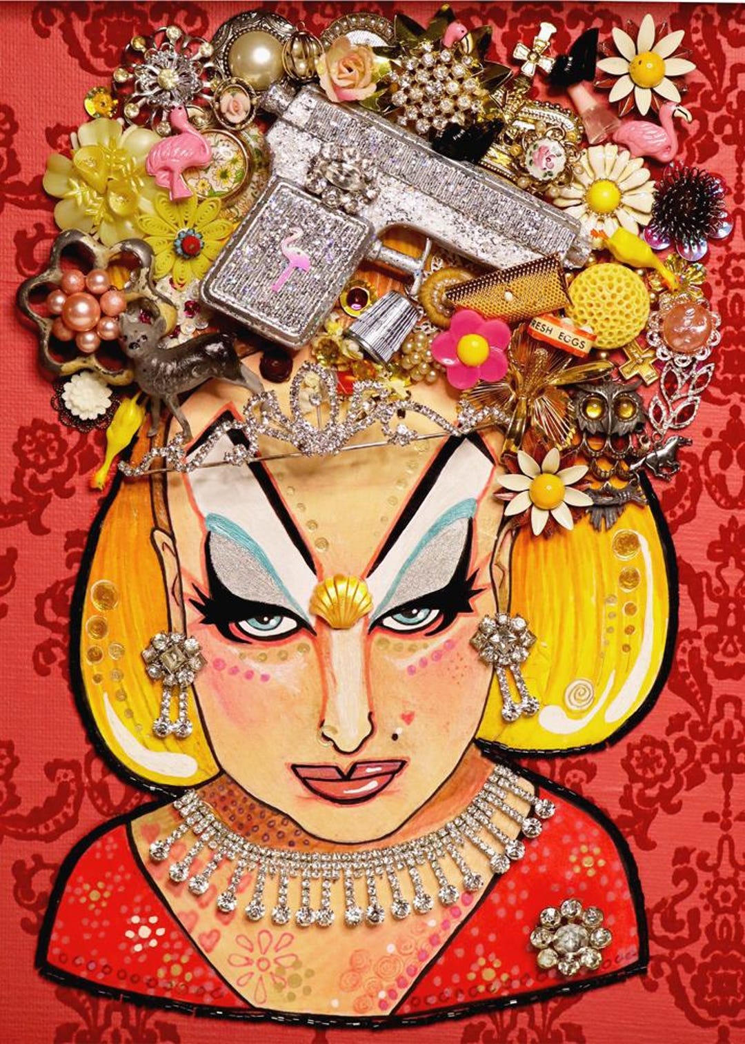 Divine Sha-filth, Found Object Drawing, 5x7 Printed on Basic Photo ...