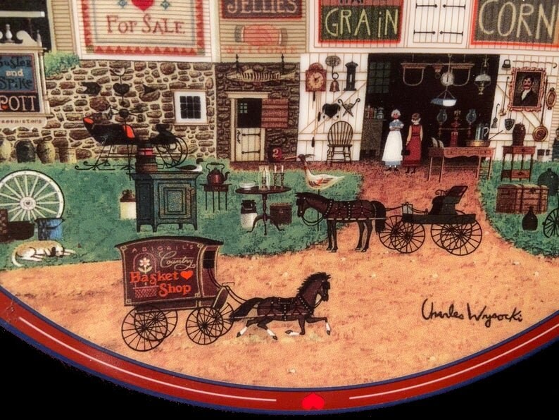 Charles Wysocki Peppercricket Farms Ceramic Plate 1st Issue - Etsy